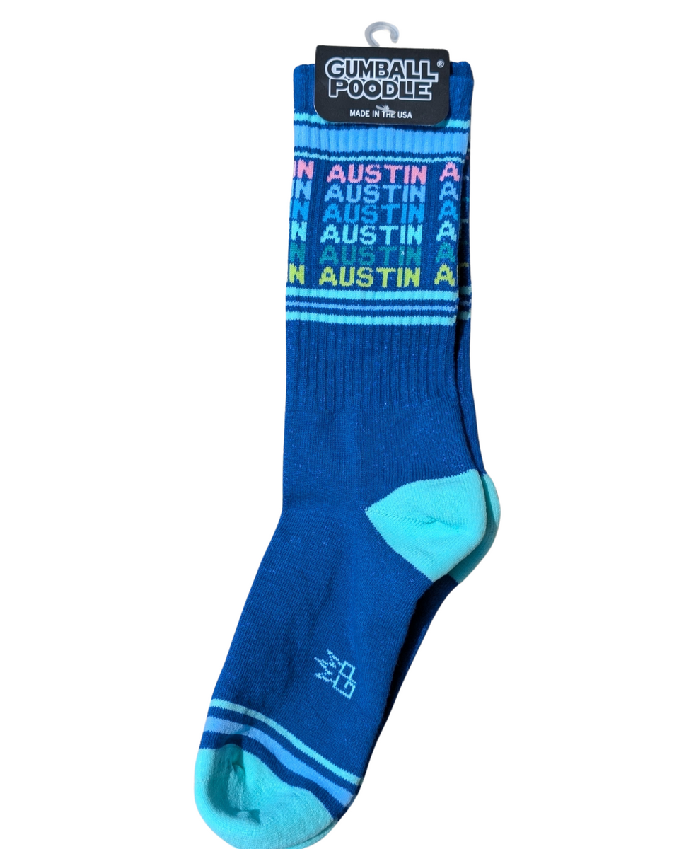Austin Blue Rainbow Socks – Shop Atown