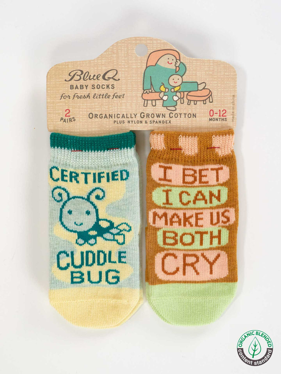 Certfifed Cuddle Bug/ Both Cry Baby Socks – Shop Atown